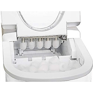 Frigidaire EFIC102-WHITE Portable Compact Maker, Counter Top Ice Making Machine, White, 26lb per Day