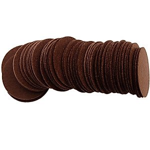 Playfully Ever After 2.5 Inch Brown 46pc Stiff Felt Circles