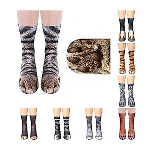 NDLBS Funny Gifts Crazy Novelty 3D Animal Paw Socks Gag Christmas Gifts Stocking Stuffers for Adult Women Men Teen Xmas Gifts