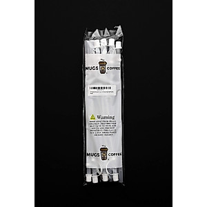 13" Flexible Straws for Jumbo Mugs (10) with 2 Straw Cleaning Brushes