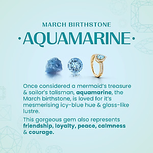 Bezel-Set Round Aquamarine Solitaire Pendant in Silver (5mm Aquamarine), Aquamarine