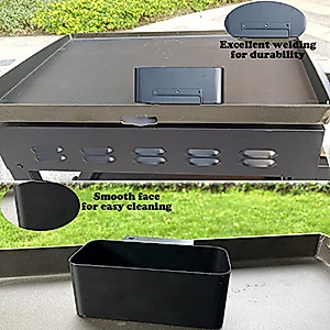 Grease Catcher for Blackstone Griddle with 12 Pack Blackstone Grease Cup Liners, Griddle Accessories Kit
