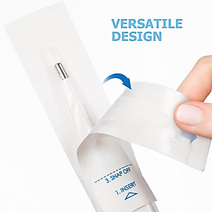 TOPPERFUN 100pcs Digital Covers Paper Disposable Probe Covers Sleeves Pet Dog Sanitary Covers Tip Covers for Oral Rectal Armpit Protective Covers