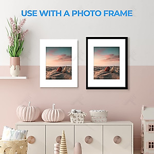 Golden State Art, Acid Free, Pack of 25, 11x14 White Picture Mats Mattes with White Core Bevel Cut for 8x10 Photo + Backing + Bags