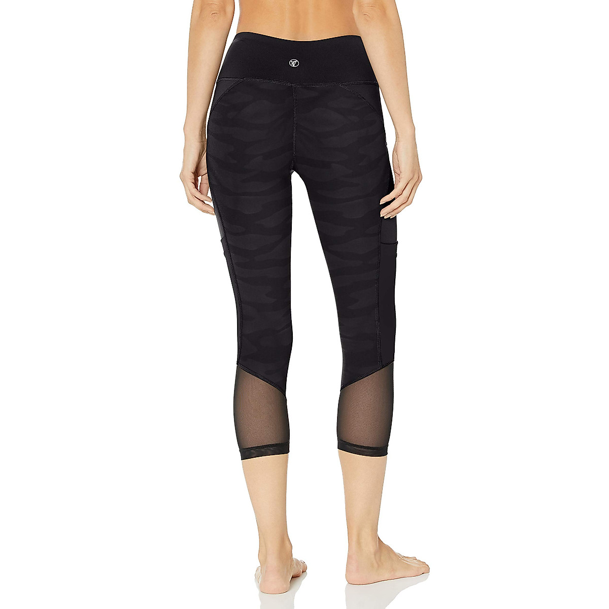 V.I.P. JEANS Performance Women high Waist Yoga Pants Pockets mesh Legs, Classic Camo, Medium