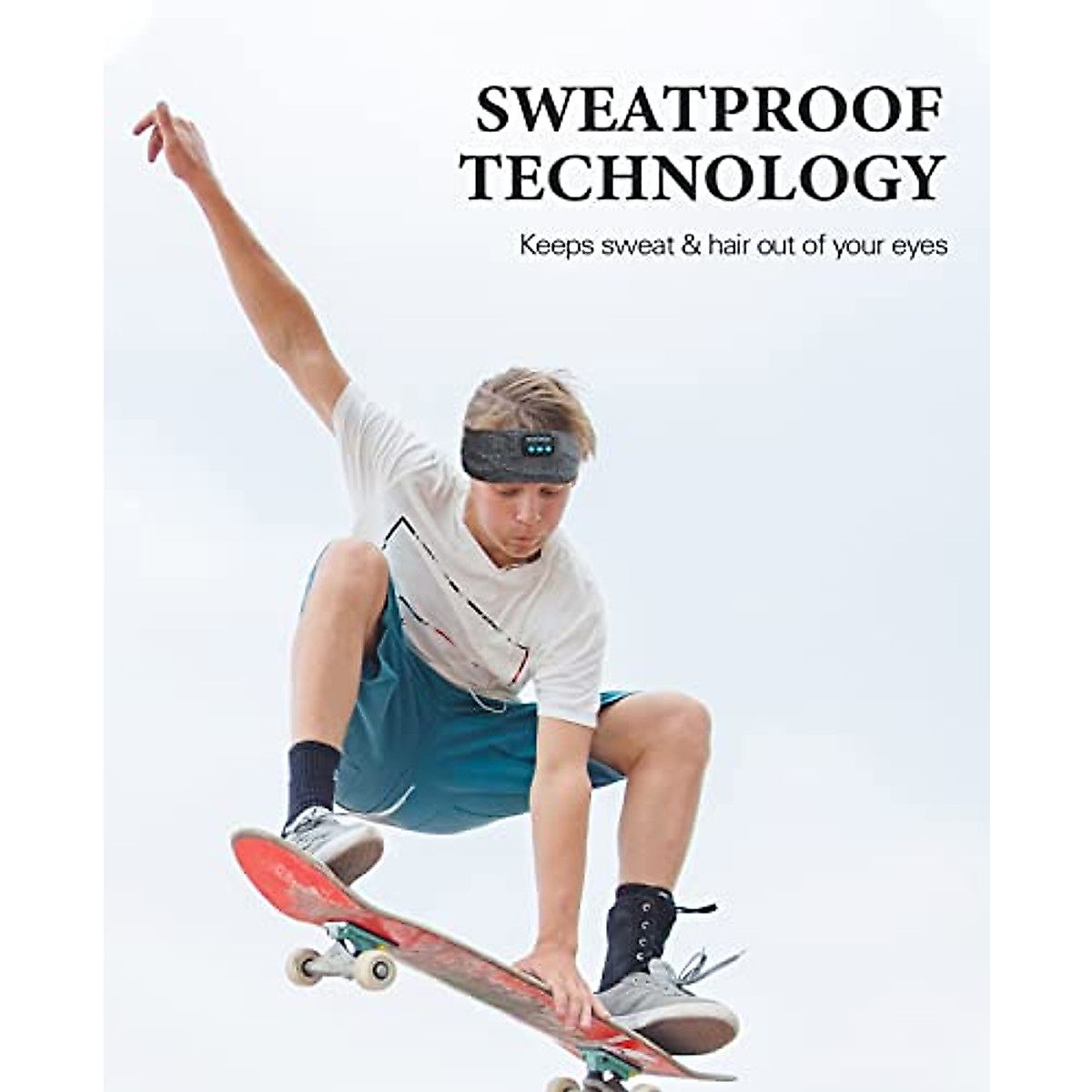 Sleep Headphones Wireless Headband, Music Sleeping Headband Ultra-Soft Headband Headphones for Side Sleepers, Birthday Christmas Sleeping Gifts for Women Men