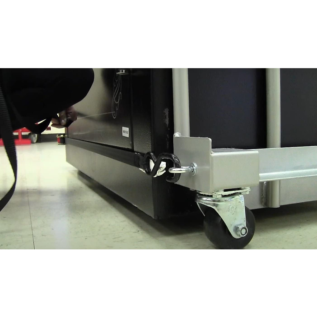 Anderson Gun Safe Dolly 1600 Lbs. Capacity / Heavy Duty Steel / 3 inch casters / Retractable Ratchet Straps / Padded Frame / Made in The USA