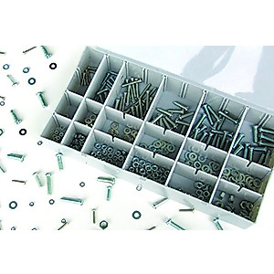 Performance Tool W5226 SEA/Metric Nut and Bolt Assortment with Case, 1,200 pieces