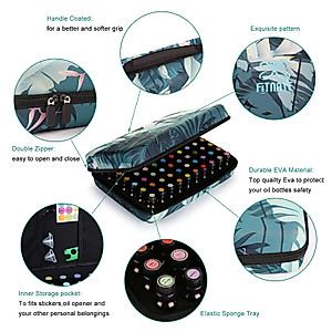 FITNATE Essential Oil Storage, 70 Bottles Essential Oil Case, Holding 5/10/15 ml Bottles