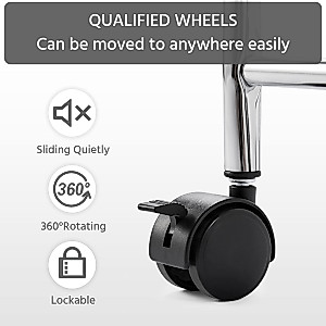 Yaheetech Rolling Storage Cart with 4 Drawers 2 Shelves Plastic Trolley on Wheels for Home Office School Beauty Salon, Black