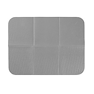 Ubbi Changing Mat, Soft and Comfortable, Easy to Clean and Carry on the go, Yoga-Mat Feel, Gray