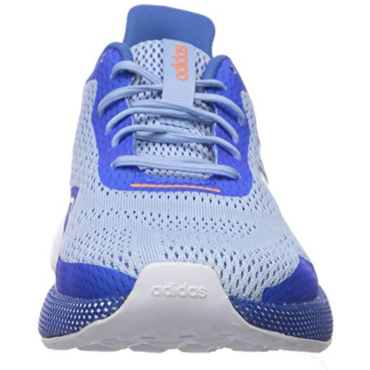 adidas Women's Nova X Running Shoe, Blue/White/Glow Blue, 6 M US