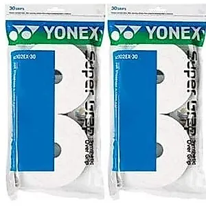 YONEX Super GRAP 2X 30 Packs White (60 Grips)