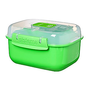 Sistema Microwave Rectangular Container, 525 ml-Assorted Colours