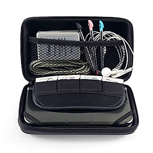 Vicue Black Skin Carry Hard Case Bag Pouch For Nintendo 3DS XL /3DS LL /3DS XL Protects Device from Accidents