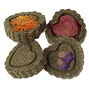 All Things Bunnies Heart Shaped Natural Hay Treat - 3 Flavors (Natural)