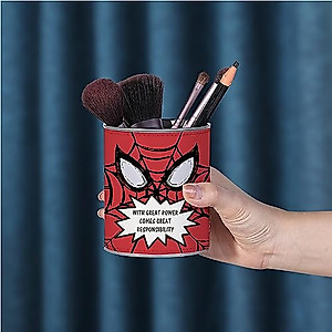 JOHSBYD Super Spiderman Gifts Leather Pencil Pen Holder Super Spiderman Fans Gifts Cosplay Movie Lover Gifts Birthday Graduation Gifts for Son Daughter (spiderman)