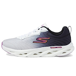 Skechers Go Run Swirl Tech Speed Headway White/Black 8 B (M)