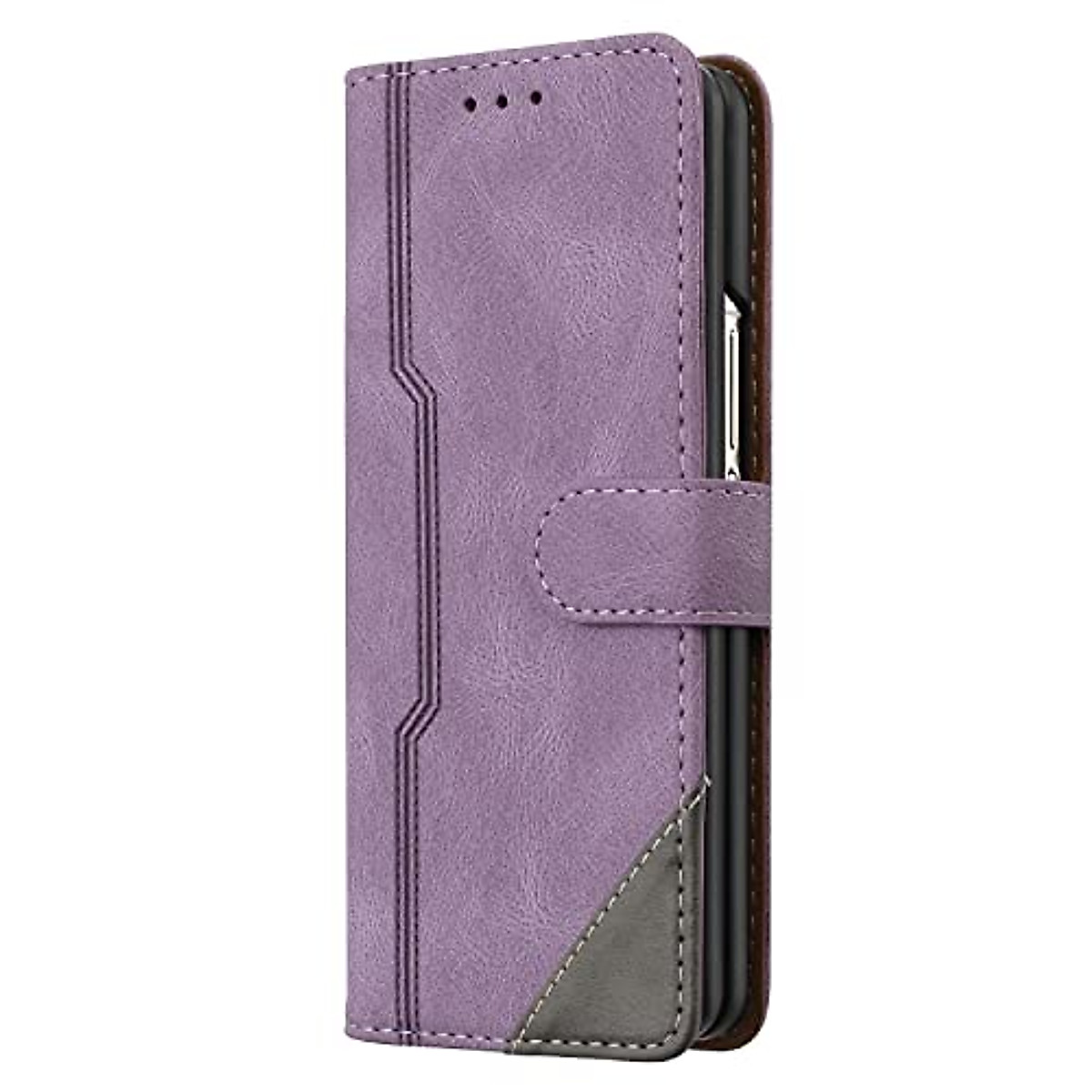 Flip Wallet Case Compatible with Samsung Galaxy Z Fold 5 2023 Case, Samsung Galaxy Z Fold 5 Wallet Case Slim PU Leather Phone Case Flip Folio Leather Case Card Holders Shockproof Protective Case with