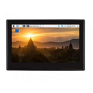 XYGStudy 4.3inch for Raspberry Pi IPS LCD Capacitive Touch Display Screen 800×480 IPS Wide Angle MIPI DSI Interface Monitor for Raspberry Pi 4 Model B with 3D Protection Cover Case and Cooling Fan