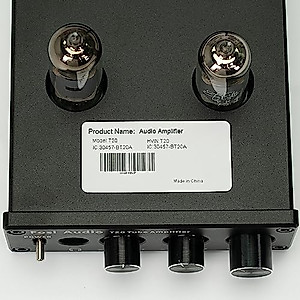 Fosi Audio T20 Bluetooth 5.0 Tube Amplifier Headphone Amp Support aptX HD Stereo Receiver 2 Channel Class D Digital Mini Hi-Fi Power Amp for Home Passive Speakers with 6J4 Vacuum Tubes