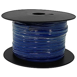 Rockville R14G50MS-BL 50 Foot Spool Marine Waterproof 14 AWG Speaker Wire, Blue