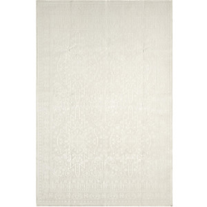 Abani Regal Cream Area Rug - 9 x 12 - for Living Room, Bedroom - Tone-on-Tone Vintage Design - Soft, Durable, and Easy to Clean