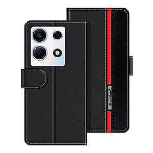 MILEGAO for Infinix Note 30 VIP Flip Cover, Magnetic Buckle Multicolor Business PU Leather Phone Case with Card Slot, for Infinix GT 10 Pro 5G 6.67 inches