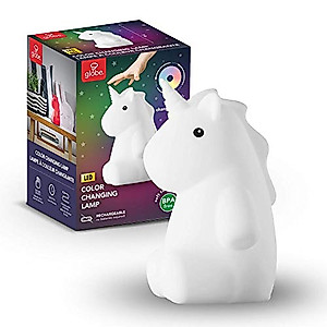 Adorable Multicolor Changing Integrated LED Rechargeable Silicone Night Light for Baby and Kids Rooms (Rylie The Unicorn)