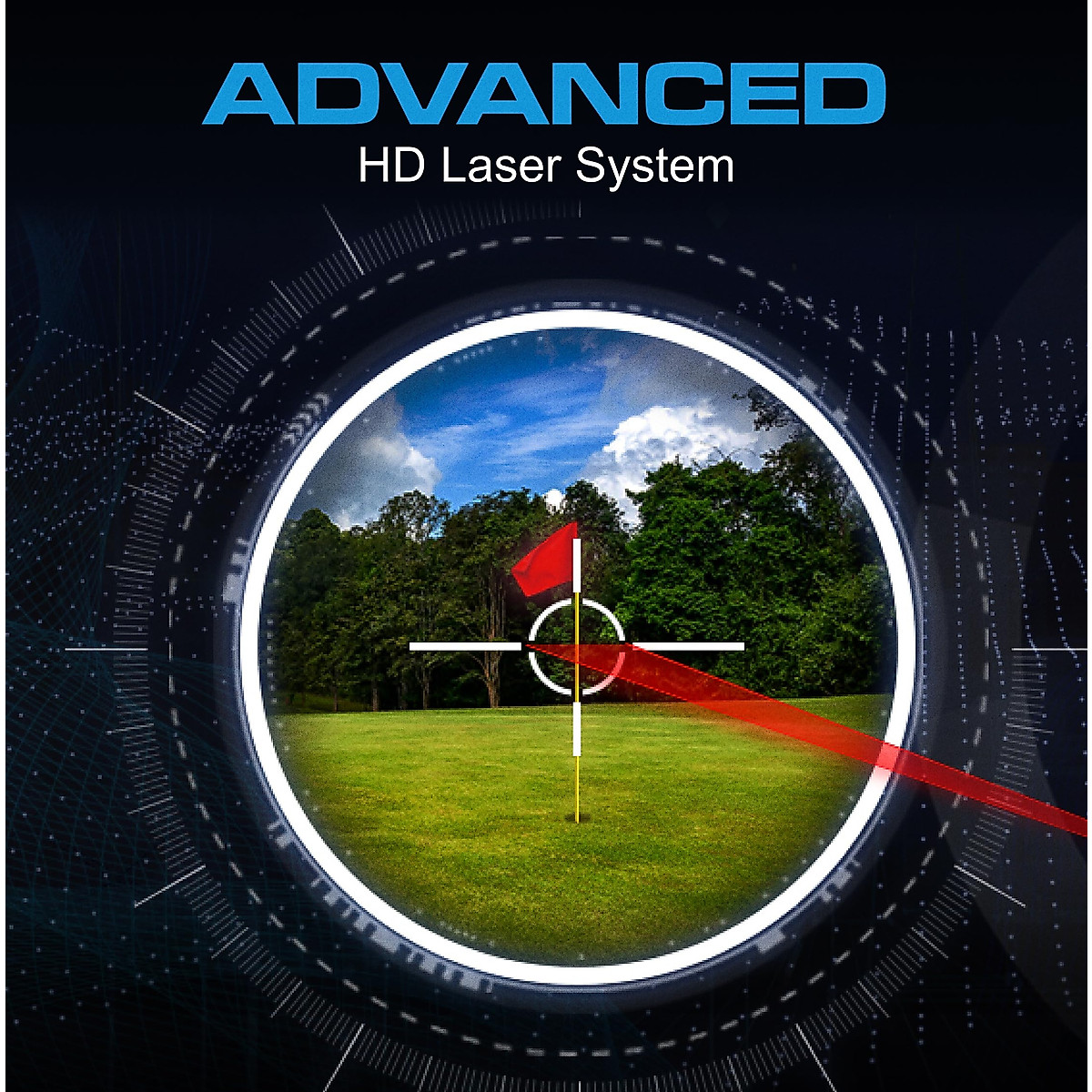 CaddyTalk Minimi NR, The Most Feature-Packed Golf Laser Rangefinder, Magic Slope, E-Slope, 6X Super Clear View, 10-1200M, Water Resistant, 700mAh Rechargeable Battery, Rangefinder Case (White)