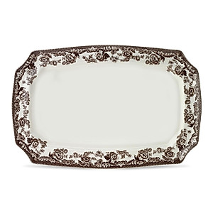 Spode Delamere 17.5" Rectangular Serving Platter | Large Platter for Thanksgiving, Dinner Parties, and Other Events | Made from Fine Porcelain | Microwave and Dishwasher Safe