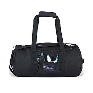 JanSport SuperBreak Away Duffel - Recycled Polyester Travel or Gym Bag, Durable Weekender with Front Utility Pocket & Side Grab Handles, 40L, Black