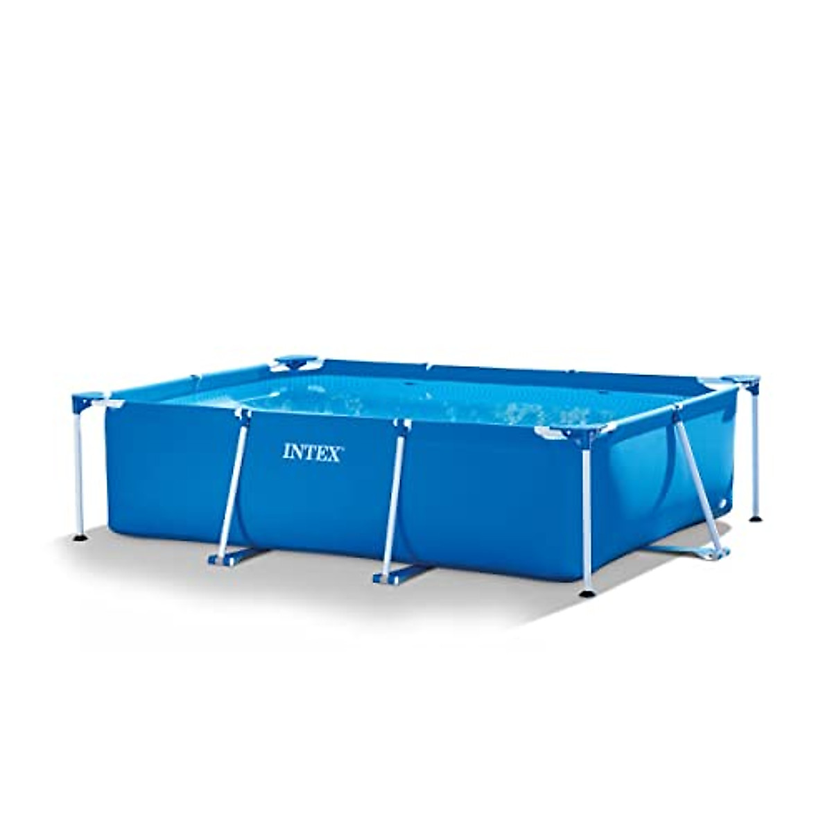 Intex 86" x 23" Rectangular Frame Above Ground Outdoor Child Safe Splash Swimming Pool