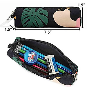 Baolab Girls Teen School Backpack with Lunch Bag Pencil Case Bookbag Set Water Resistant Daypacks Lightweight (Black)