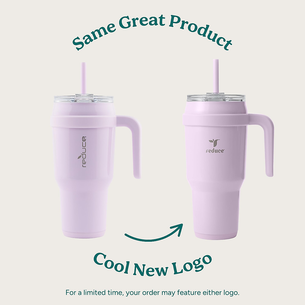 Reduce 40 oz Stainless Steel Tumbler with Handle - Dual-Wall Vacuum Insulated Travel Mug, Sweat-Proof Lid & Reusable Straw - Keeps Drinks Cold for 24 Hrs, Fits Cupholders, Dishwasher Safe-Mineral Blue