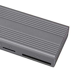 USB C SSD Enclosure USB C Hard Drive Enclosure 10Gbps M.2 NVME SSD Enclosure for Tablets Computers Game Consoles PS5(Silver)