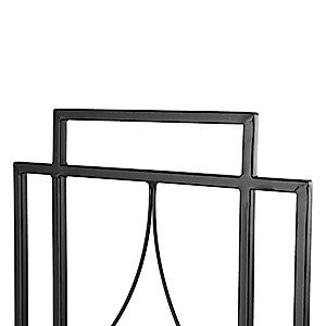 2 Pack Garden Trellis, for Climbing Plants Black Steel Potted Support Vines Metal Wire Plant Trellis for Climbing Vegetables Flower Patio Roses Cucumbers