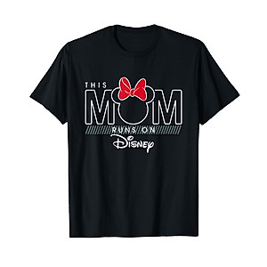 Disney Minnie Mouse This Mom Runs on Disney T-Shirt