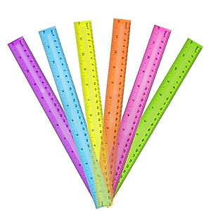 30 Pack Clear Ruler Plastic Rulers 12 Inch,Transparent Assorted Color Metric Bulk Rulers with Inches and Centimeters,Kids Ruler for School,Home,Office
