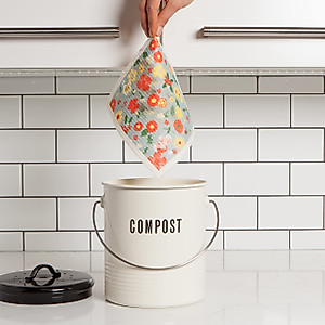 Ecologie by Danica Flowers of Month Swedish Dishcloths, Set of 3