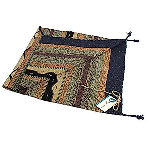 Onyx Arrow Southwest Décor Area Rug, 20 x 40 Inches, Pueblo Pattern Tan/Multi Stripes