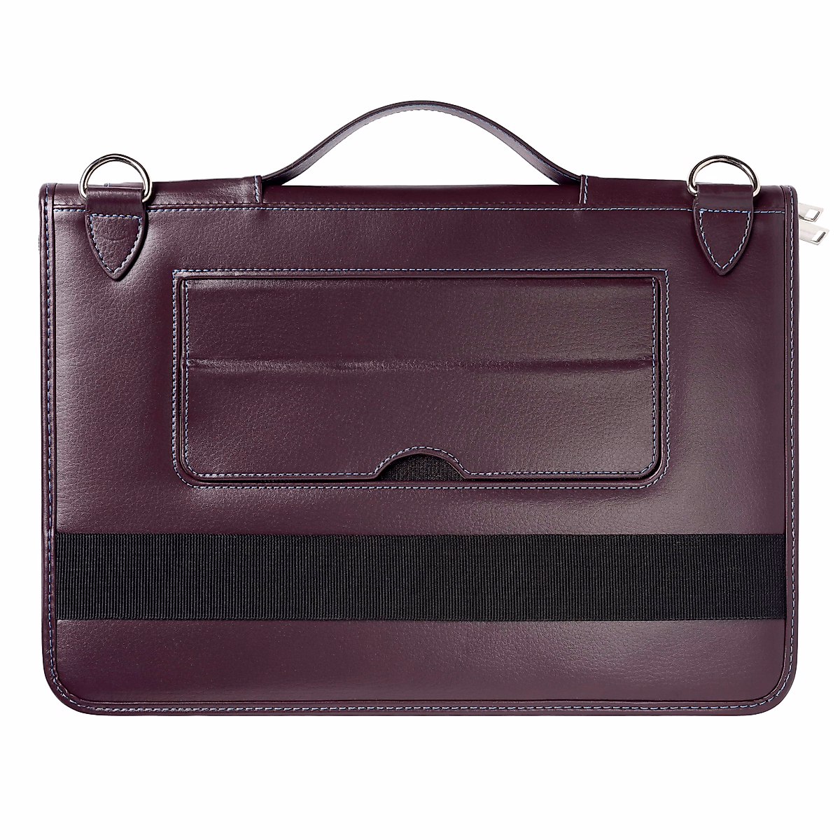 Broonel Purple Leather Laptop Messenger Case - Compatible with Microsoft Surface Pro 7 12.3"