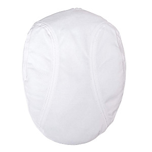 BOTVELA Men Cotton Twill Newsboy Flat Ivy Driving Hat Fitted Cap (White, 7 5/8)