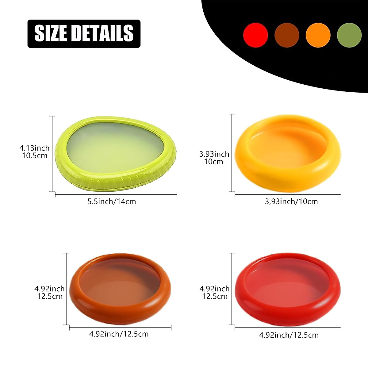 Fruit Freshness Organizer, Fruit and Vegetable Antioxidant Organizer, Silicone Fruit and Vegetable Organizer Set for Refrigerator 4 Pieces