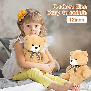 Tezituor Teddy Bear Stuffed Animals,3 Packs Bulk Teddy Bears Plush Toy, Baby Shower Teddy Bears Gift for Boys Girls Kids,12 inches
