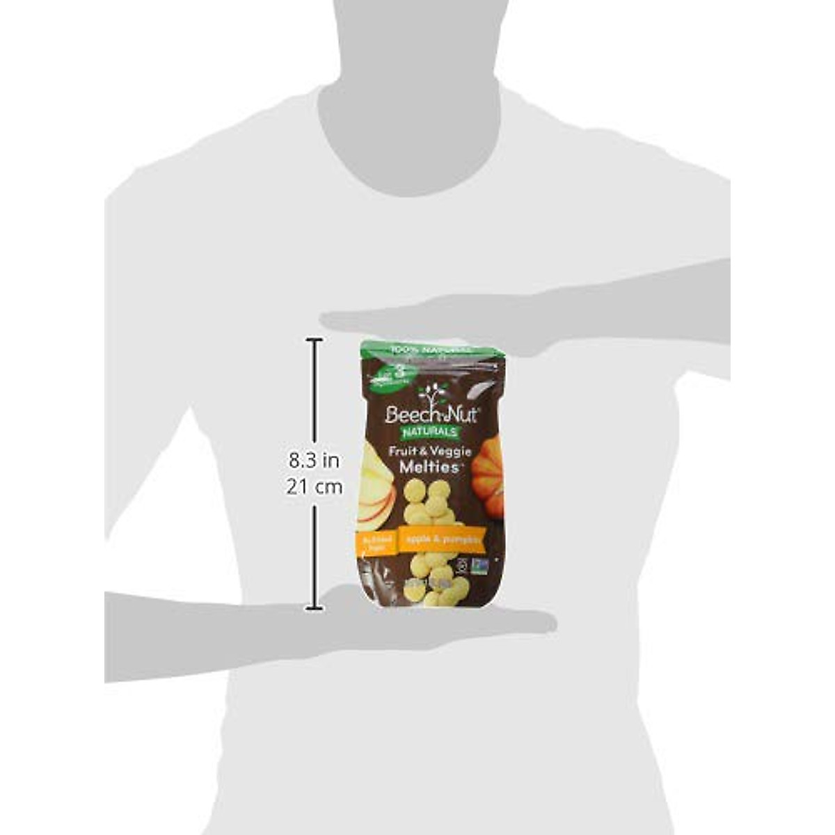 Beech-Nut Melties Apple & Pumpkin Fruit/Veggie, 0.11857142857142856 Oz