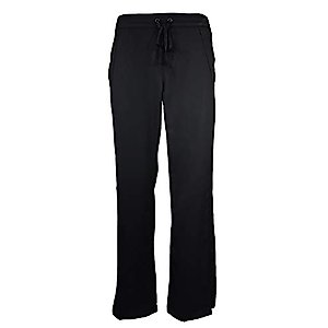 Natual Uniforms Women's Ultra Soft Modern Fit Drawstring Scrub Pant (Black, Large)