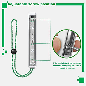 XBERSTAR 1 Pair Portable Controller Carrying Hand Strap Wrist Rope for Switch Video Games (White)