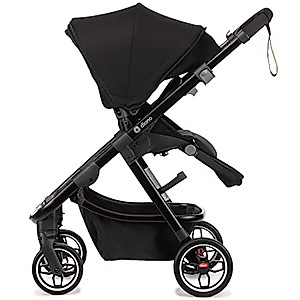 Diono Excurze Baby, Infant, Toddler Stroller, Perfect City Travel System Stroller and Car Seat Compatible, Adaptors Included Compact Fold, Narrow Ride, XL Storage Basket, Black Midnight