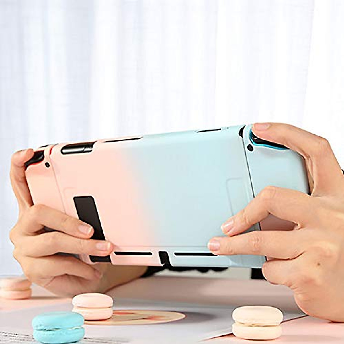 Protective Case Joy Con Controller Shell Hard Housing Full Cover Shell For Nintend Switch Game Console Colorful Shell Blue
